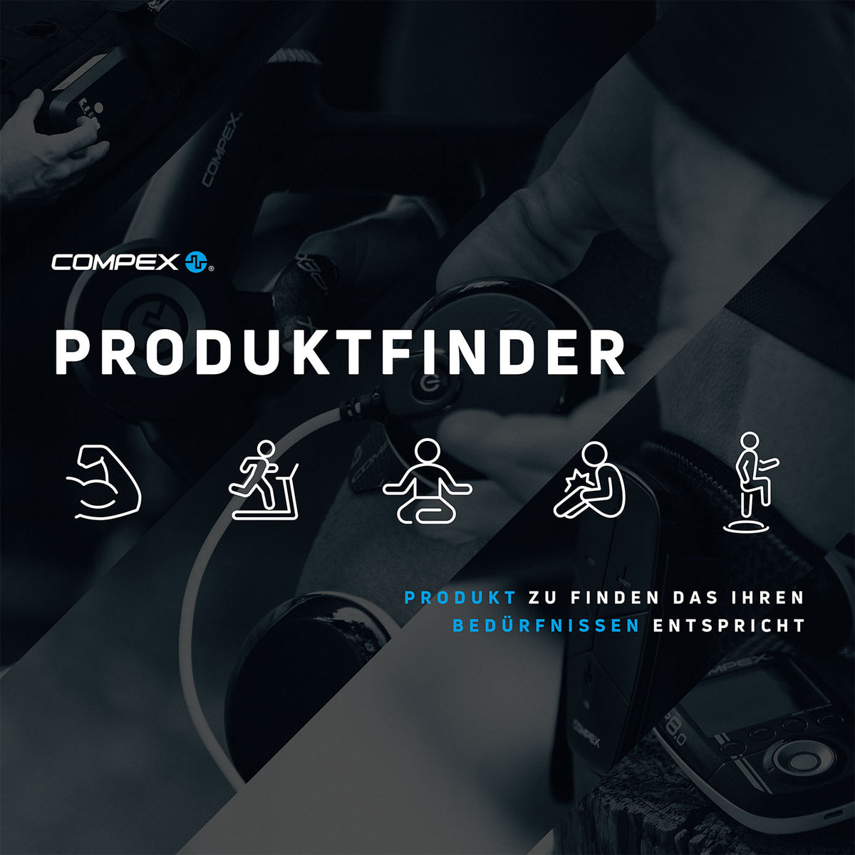 Vergleichen Sie unsere Elektromuskelstimulatoren der Compex FIT Reihe ...